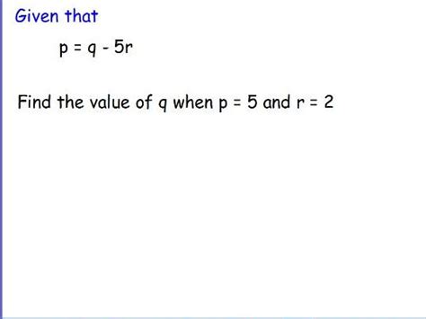Lesson For Substituting Into A Formula Teaching Resources
