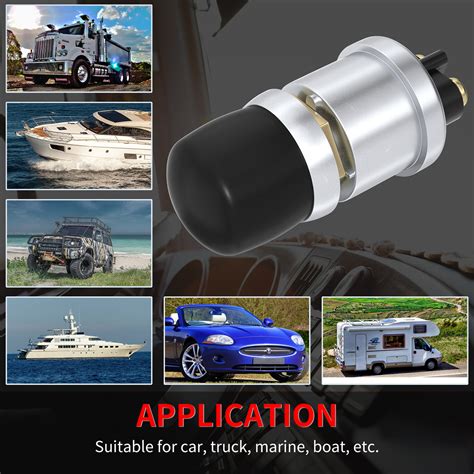 50a Waterproof Heavy Duty Momentary Engine Start Push Button Switch Fo Daier
