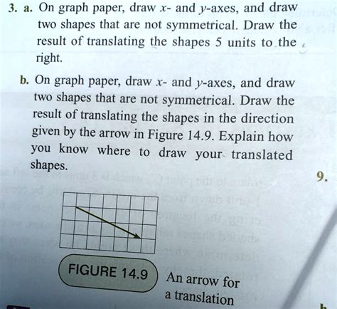 Solved 3 A On Graph Paper Draw X And Y Axes And Draw Two Shapes