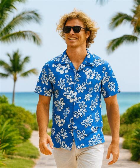 Island Tropical Cotton Aloha Shirt Aloha Shirts Club