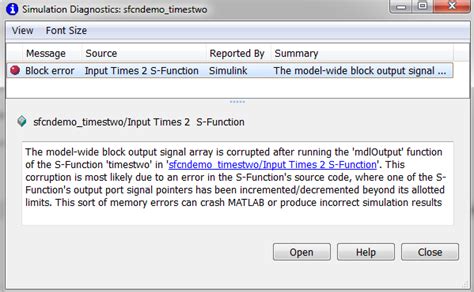 Problems With Your S Functions Try This Diagnostic Guy On Simulink Matlab And Simulink