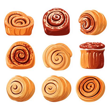 Premium Vector Food Wheat Bakery Bread Bun Breakfast Meal Pastry Bake