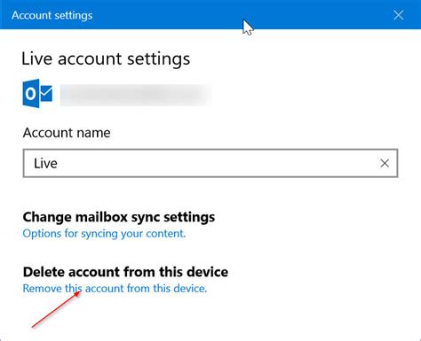 Remove Email Account From Mail App In Windows