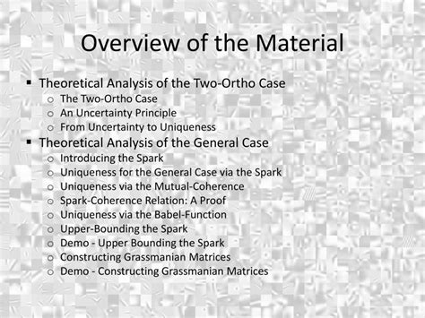 Sparse And Redundant Representations And Their Applications In Ppt