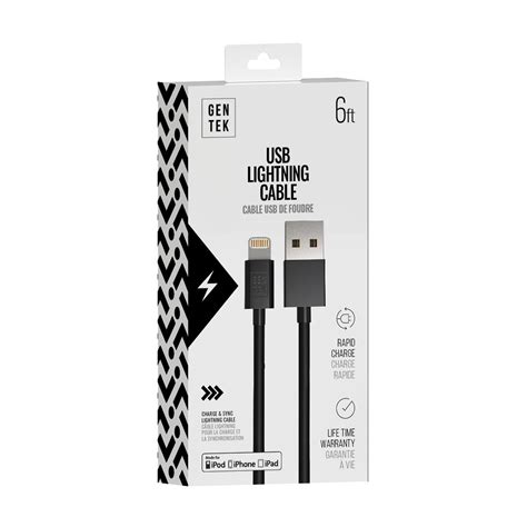 Gentek Usb Lightning Cable Ft