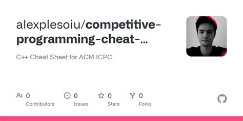 Github Alexplesoiu Competitive Programming Cheat Sheet C Cheat Sheet For Acm Icpc