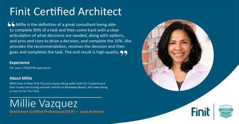 Finit Shows That Experience Matters With 29 Onestream Certified Professionals Lead Architect