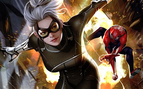3840x2400 Resolution Black Cat Marvel Comic Art Uhd 4k 3840x2400