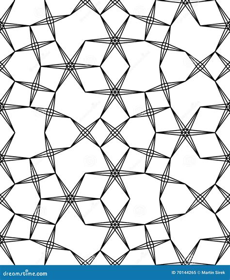 Vector Modern Seamless Geometry Pattern Black And White Abstract Stock Vector Illustration Of