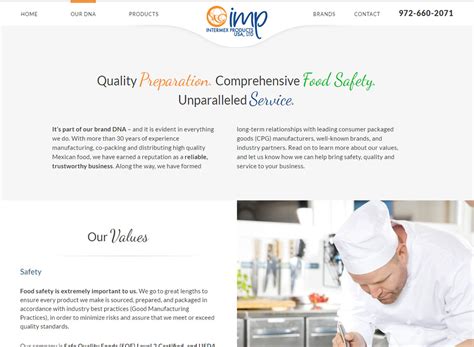 Dallas Web Design Company Big D Creative Intermex Products Usa