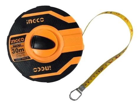 Cinta Metrica Agrimensor 30mt X 12 5mm Ingco Hfmt8130 Cuotas Sin Interés
