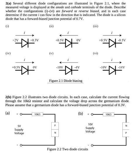 Solved 2a Several Different Diode Configurations Are