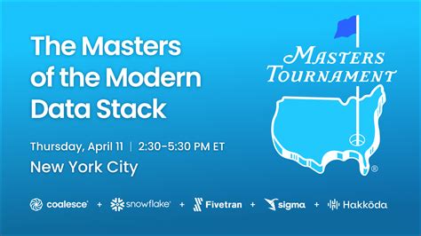 The Masters Of The Modern Data Stack Coalesce