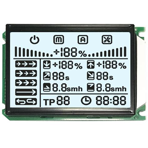 custom tn segment lcd cob module chip on board