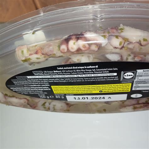 Supersupergirls Food Reviews Lidl Deluxe Octopus Carpaccio