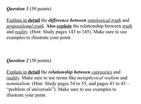 question 1 50 points explain in detail the