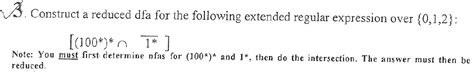 solved 13 construct a reduced dfa for the following