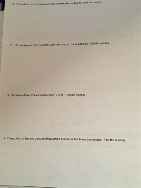 Solved 6 Is Added To Three Times A Certain Number The