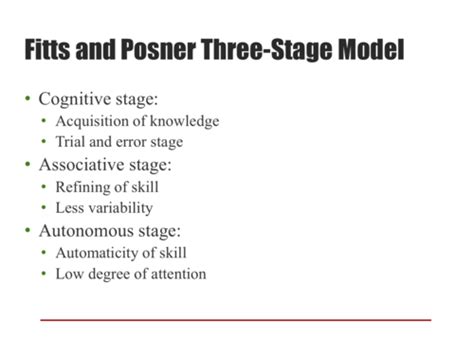 Chap 6 Stage Of Learning Flashcards Quizlet