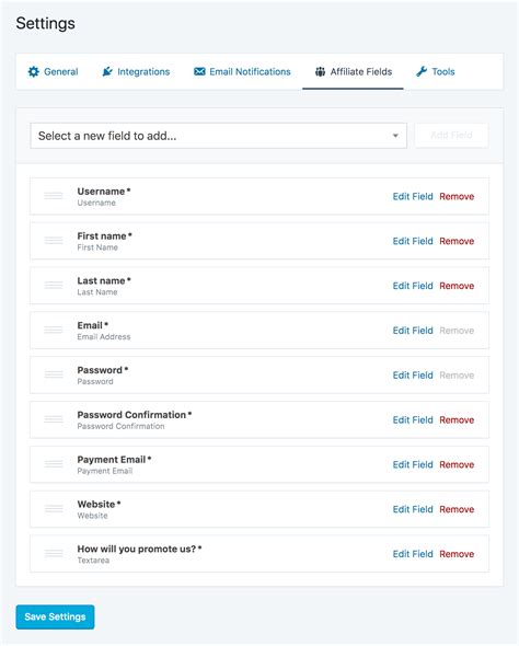 Add Custom Fields To Your Affiliate Registration Form Slicewp
