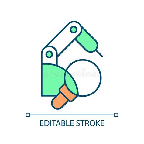 Editable Colorful Line Icon Set For Dyslexia Stock Illustration Illustration Of Disability