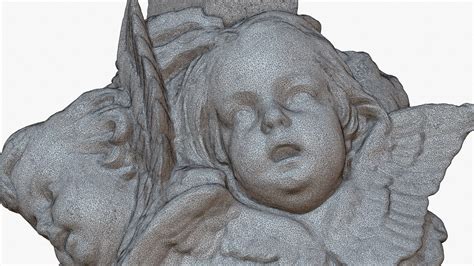 Sculpture Angel Faces 1m Raw Scan 3d Model 39 Fbx Max Obj C4d