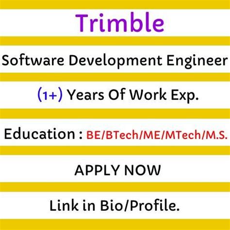 Trimble Hiring For Software Development Engineer 2023 Sarkari Naukri