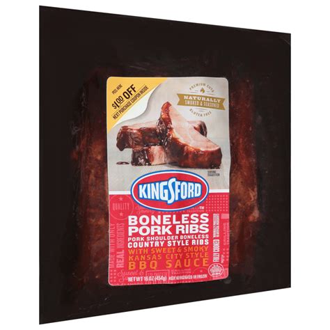 Kingsford Pork Ribs Country Style Boneless Kansas City Style Sweet