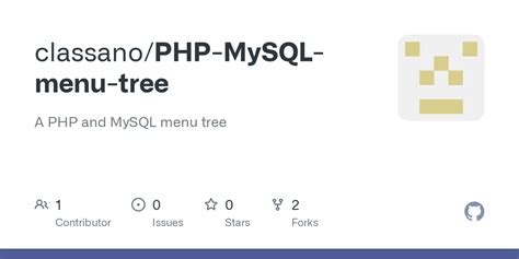 Php Mysql Menu Treephp Mysql Menu Treephp At Master · Classanophp