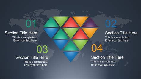 Amazing D Shapes Template For PowerPoint SlideModel