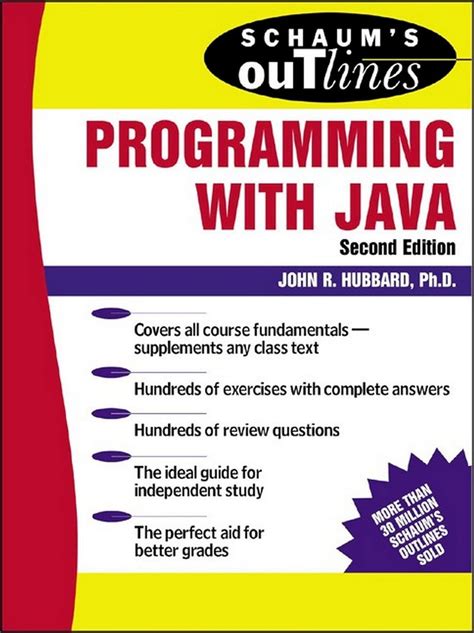 Schaums Outline Of Programming With Java Schaums Outlines 2