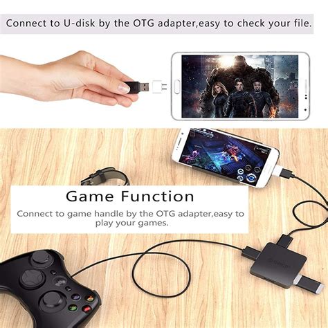 FEDUS Black USB OTG Micro USB To USB OTG Cable Connector Adapter Android Mobiles Phone