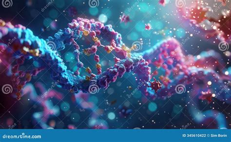 Dna Replication Process Vector Illustration 318851774