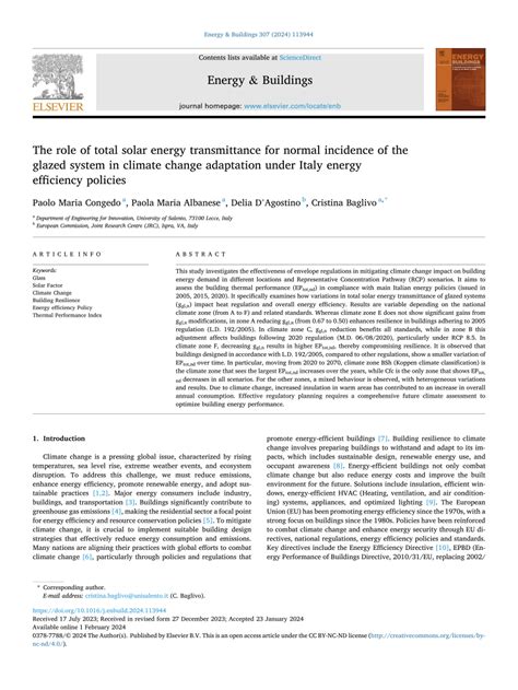 Pdf The Role Of Total Solar Energy Transmittance For Normal Incidence