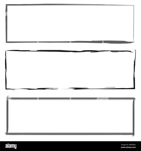 Square Rectangle Scribbling Sketchy Sketch Doodle Lines Element Random Wavy Billowy Waving