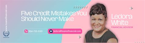 five credit mistakes you should never make