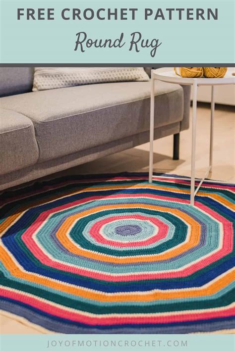 Free Crochet Round Rug Pattern Easy Home Decor Pattern
