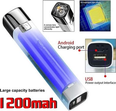 Cool White Usb Mini Chargebale Torch Light At Rs Piece In Surat Id
