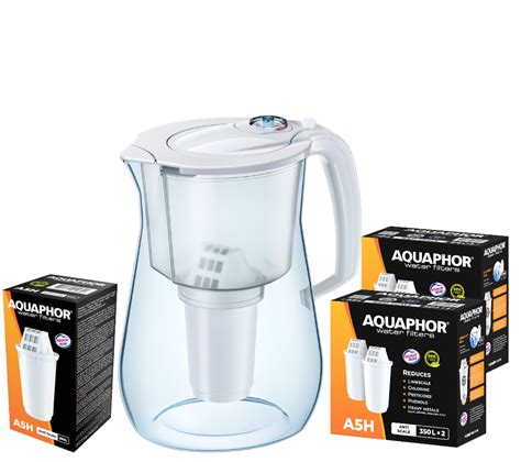 ᐉ Фільтр глечик Аквафор Прованс з 5 ма модулями А5Н Білий 10793443 • Краща ціна в Києві