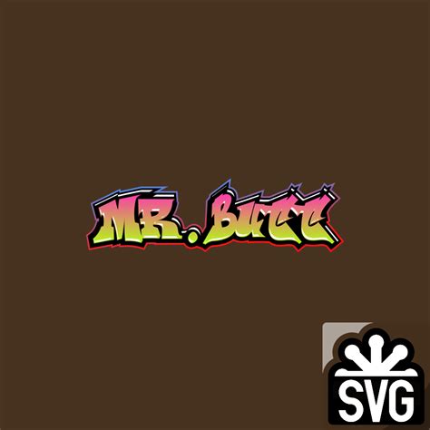 Mr Butt Graffiti Logo Svg By Darkvoidpictures On Deviantart
