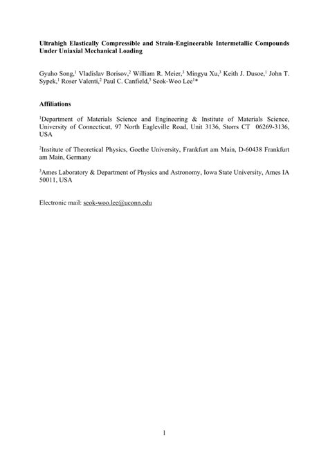 Pdf Ultrahigh Elastically Compressible And Strain Engineerable