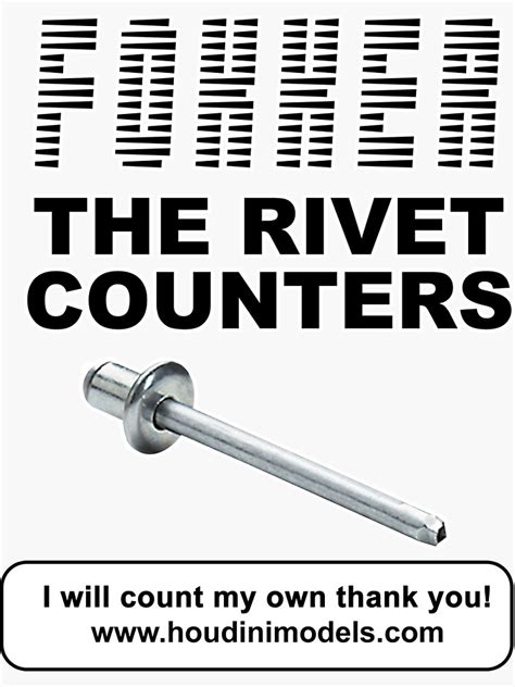Houdinis Fokker The Rivet Counters I Will Count My Own Sticker For Sale By Harryhoudini Houdinis Fokker The Rivet Counters I Will Count My Own Sticker For Sale By Harryhoudini