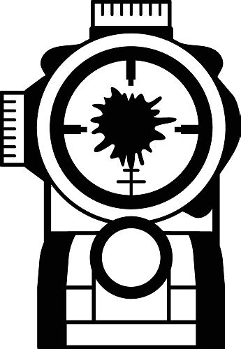 페인트 볼 총 조준 개념 적 추적기 가제트 벡터 아이콘 디자인 슈팅 스포츠 기호 익스트림 스포츠 사인 스킷 슈팅 및 트랩 슈팅 스톡 일러스트레이션 감시에 대한 스톡 벡터