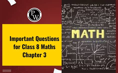 Important Questions For Class 8 Maths Chapter 3 Pdf Download