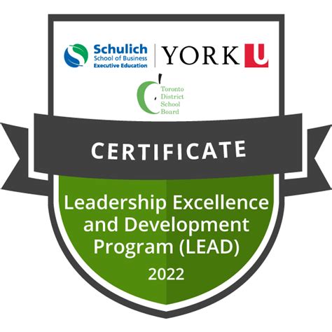 The Leadership Excellence And Development Program Credly