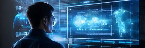 Advanced Ai Software Interface On A Futuristic Digital Screen Deep Learning Algorithms At Work