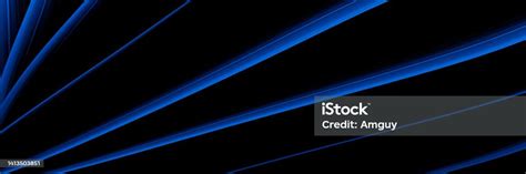 추상적인 파란색과 검은색은 그라데이션이 있는 라이트 패턴으로 바닥벽 금속 텍스처 소프트 테크 대각선 배경 블랙 다크 클린 모던 0명에 대한 스톡 사진 및 기타 이미지