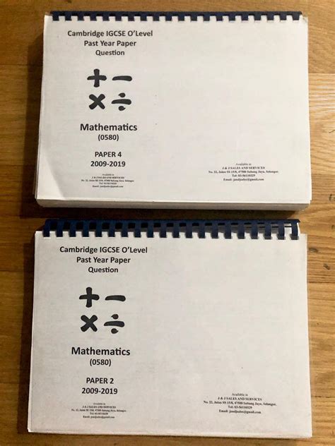 Igcse Extended Maths Past Paper Booklet Hobbies And Toys Books