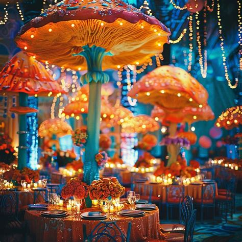 The Versatility Of The Colorful Mushroom Mitzvah Party Decor Theme A