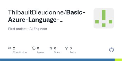 Github Thibaultdieudonnebasic Azure Language Detection First Project Ai Engineer